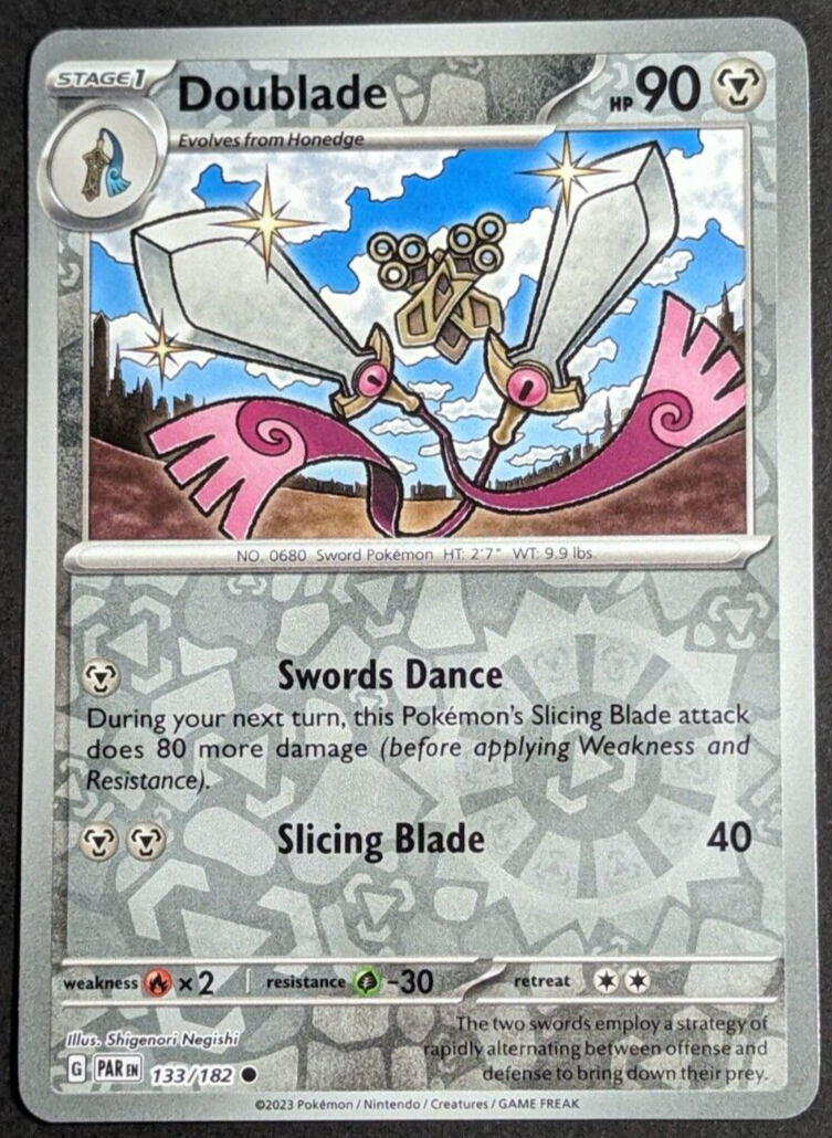 Doublade Reverse Holo NM 133/182 Paradox Rift Pokemon Card | eBay