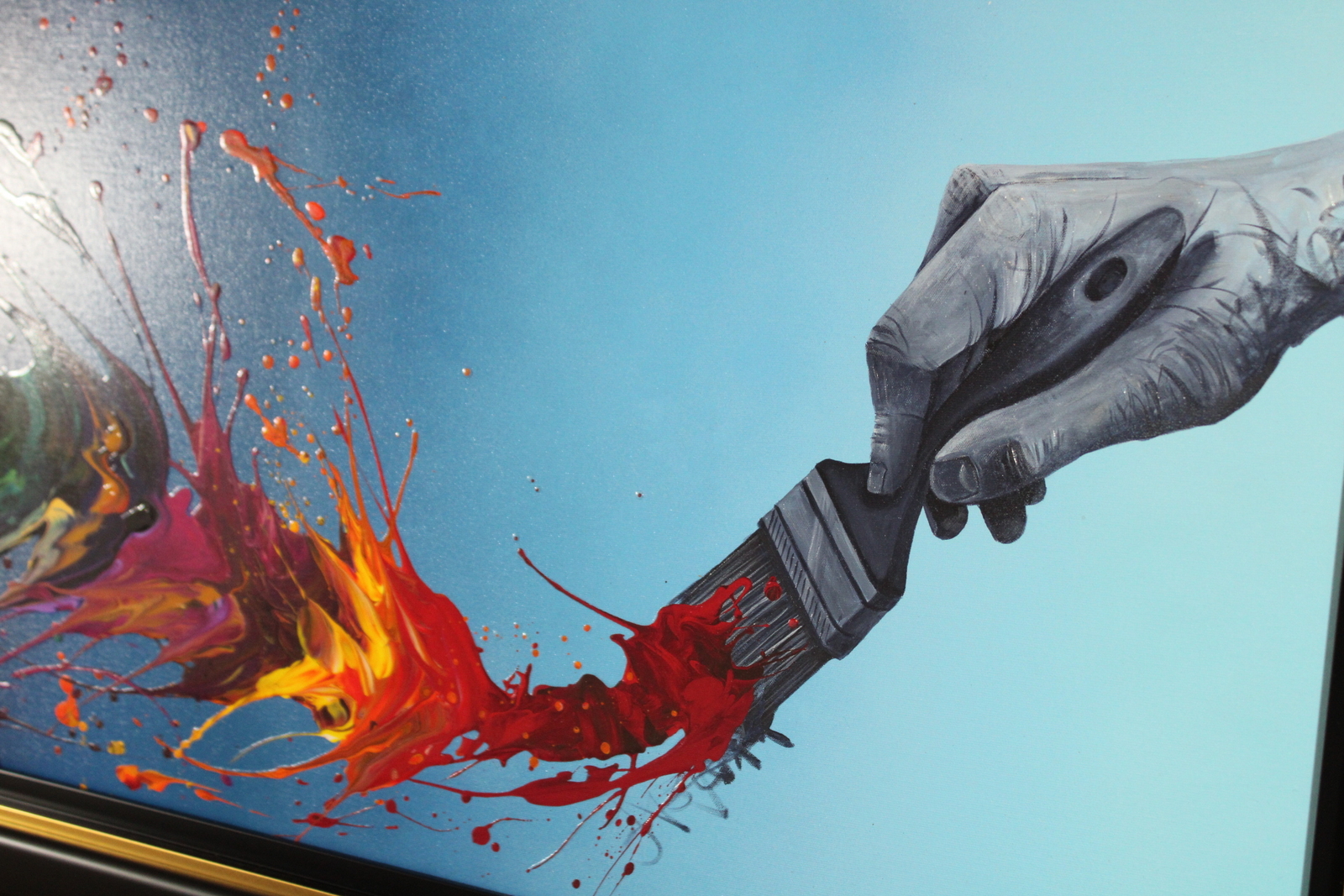 "Reflections" art piece by artist KRE8. Giclee in Color with hand ...