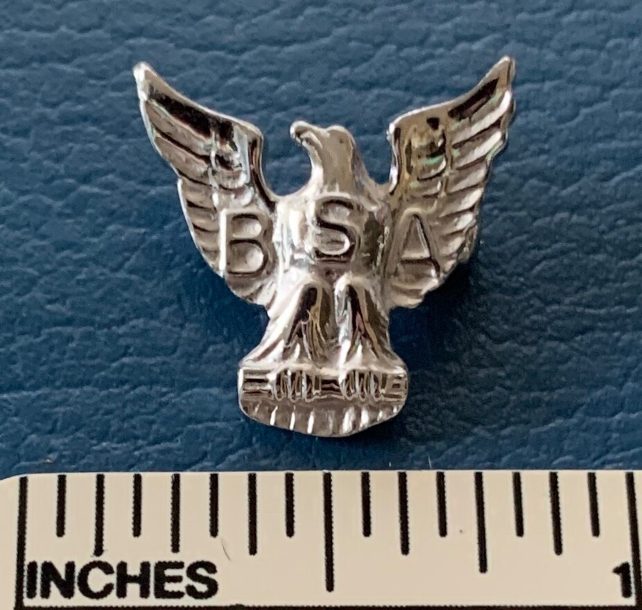 Vintage EAGLE RANK Boy Scouts of America PIN Uniform Sash Lapel Collar ...