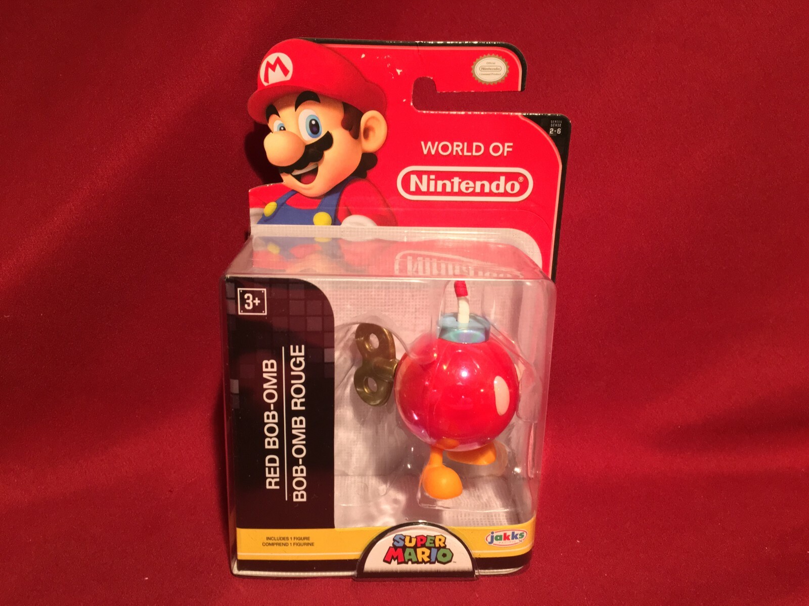World of Nintendo 2.5" RED BOB-OMB FIGURE Series 2-6 *NEW* Super Mario ...