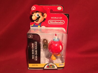 World of Nintendo 2.5" RED BOB-OMB FIGURE Series 2-6 *NEW* Super Mario ...