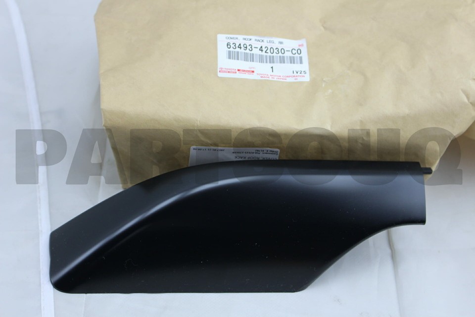 6349342030C0 Genuine Toyota COVER, ROOF RACK LEG, REAR RH 63493-42030 ...