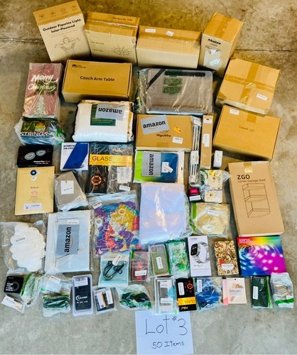 AMAZON Wholesale Overstock Merchandise RETURNS-BOX of 50 ITEMS! LOT#3 ...