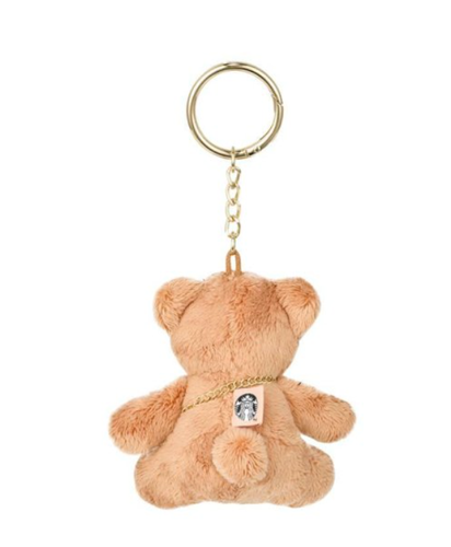 Starbucks Korea 2024 Valentine SS Be Mine Bear Fabric Pink Keychain | eBay