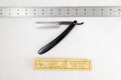 Timor Blue Steel Giesen & Forsthoff Solingen Straight Razor Shave Ready ...
