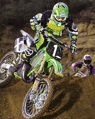 Ricky Carmichael Motocross Suzuki Rider Color 8x10 Photo #4 | eBay