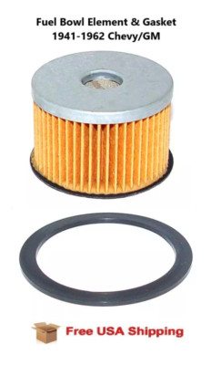 For 1941-1950 GM Car or Truck Glass Bowl Fuel Filter Element & Gasket ...