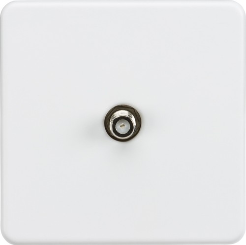 Screwless 1G SAT TV FM DAB Socket Screen Diplex Arial Coaxial Cable ...