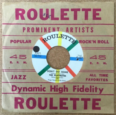 7“ The Playmates - Don’t Go Home - US Roulette | eBay