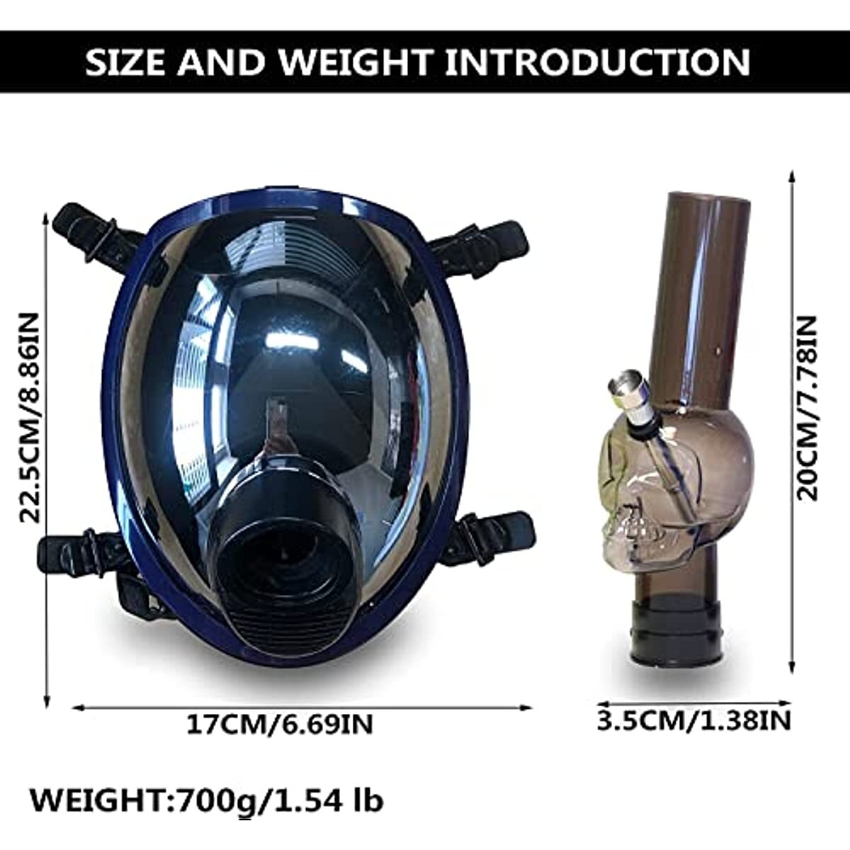 Hookah Gas Mask Bong Hookah Smoking with Water Pipe Cosplay Astronaut ...