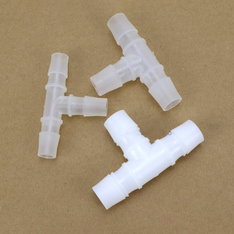 Plastic T Piece Equal Tee Pipe Joiner Connector Hose Water Tube Fitting ...
