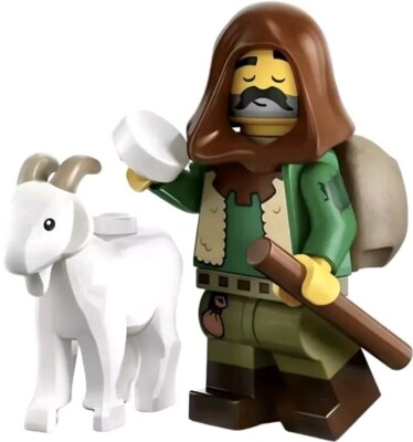LEGO Goat Herder Minifigure and Goat Minifigure - Series 25 | eBay