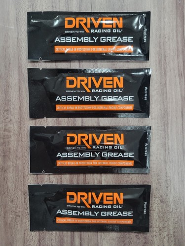 Lot of 4 Driven High Viscosity Lubricant Assembly Oil Packets 5/8 oz ...