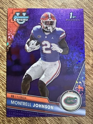 2023 Bowman Chrome U - MONTRELL JOHNSON - /399 Purple Mini Florida ...