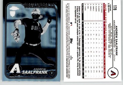 Andrew Saalfrank 2024 Topps Chrome Negative #178 Diamondbacks RC | eBay