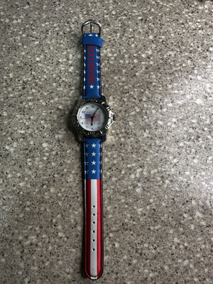 Americas New War Patriotic Watch Leather Band New Battery | eBay