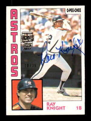 2017 Topps Archives Signature Series Postseason: Ray Knight #30 Ray ...