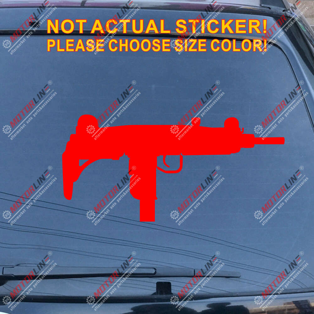 Uzi IDF Israeli Armed Forces Israel Car Truck Window Vinyl Decal Bumper ...