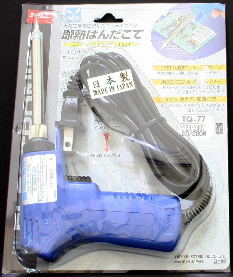 1pcs Goot TQ-77 Soldering Iron gun 20W-200W quickheat 220V 240V schuko ...