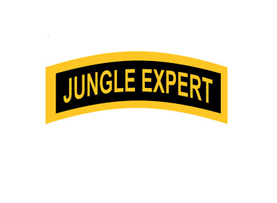 U.S. Army JUNGLE EXPERT Tab Car Vinyl Window Decal/Sticker | eBay