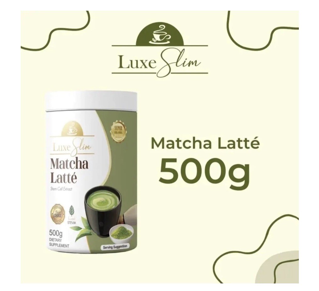 Luxe Slim Half Kilo Canister MATCHA LATTE With Stem Cell Extract 500g ...