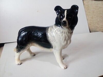 Border collie dog, large ceramic vintage ornament, Coopercraft | eBay UK
