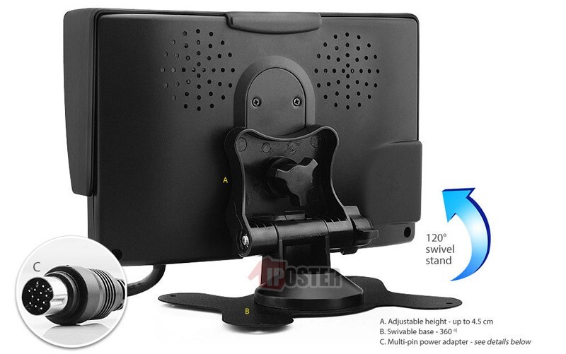 1080P AHD 4CH MDVR Video Recorder Box+7" Monitor+4Pcs Cameras For Truck ...