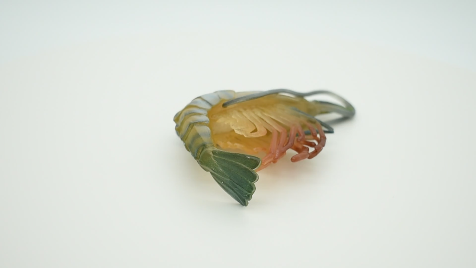 Shrimp, Prawn, Tiger Shrimp Toy Realistic Rubber Model Hand Painted ...