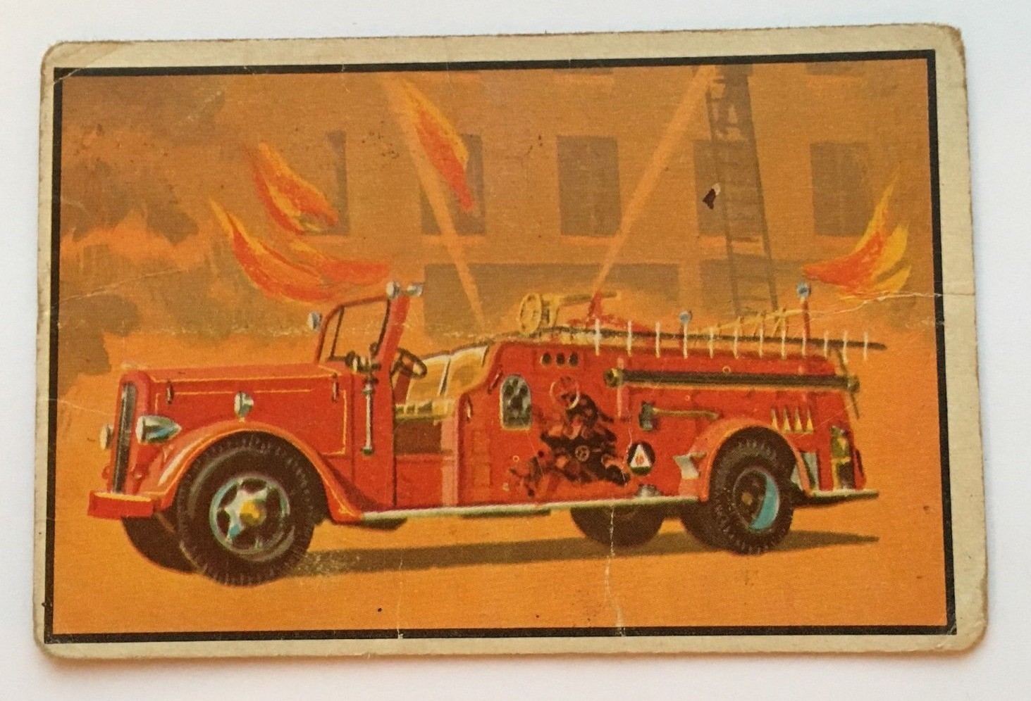 1953 BOWMAN FIREFIGHTERS #1 MODERN FIRE ENGINE CARD | eBay
