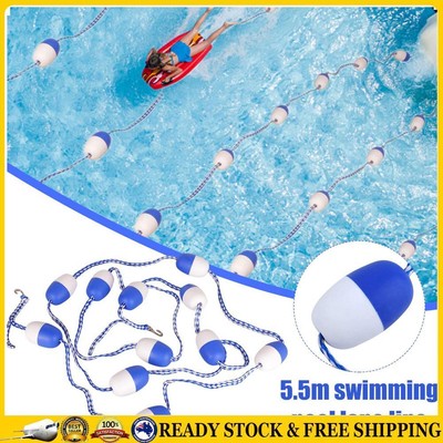 5.5m Swimming Pool Safety Divider Rope Swimming Pool Lane Line Rope *AU ...
