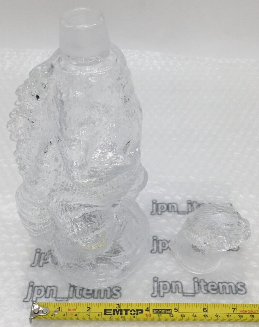 Godzilla Limited Decanter Vintage White Glass Bottle TOHO UNICON 1980s ...