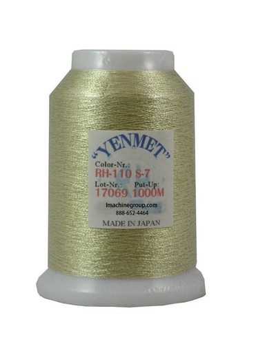 Yenmet Metallic Embroidery Thread 1000 meters (NEW) | eBay