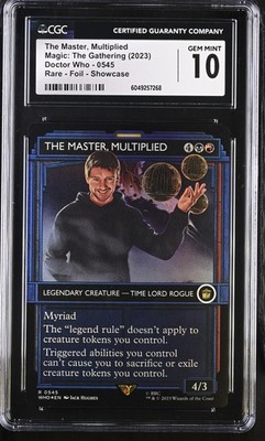 THE MASTER, MULTIPLIED Doctor Who Showcase Foil Rare CGC 10 MTG | eBay