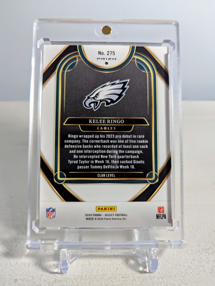 2024 Panini Select - Kelee Ringo - #275 ORANGE/BLACK SHOCK PRIZM CLUB ...