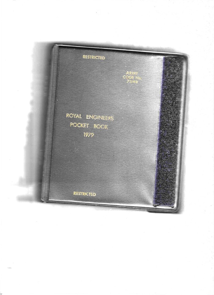 Royal Engineers Pocket Book 1979 Army Code 71148 | eBay UK
