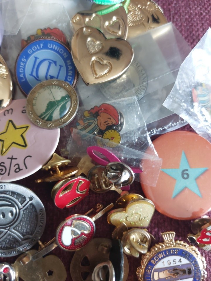 Assorted Enamel Vintage Pin Badges, Charity, Carded,job Lot | eBay UK