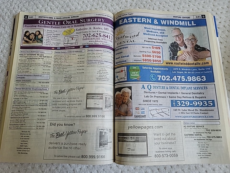 NEW The Real Yellow Pages LAS VEGAS NEVADA Phone book September 2024 | eBay