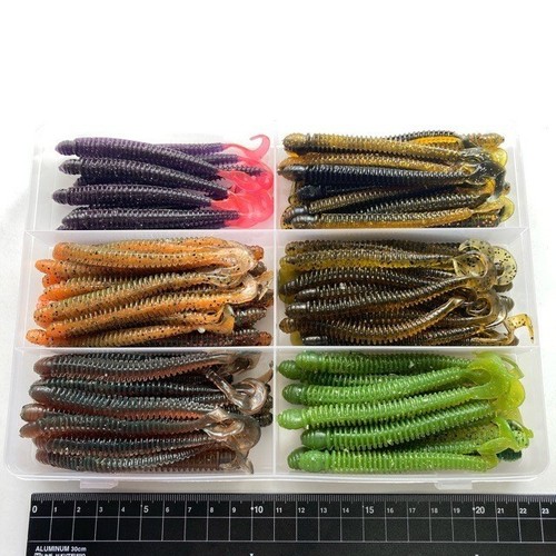 811057 Ring Worm 4 Inch Class Value 100 Pieces 1 Large Quantity Set Black Bass S | eBay