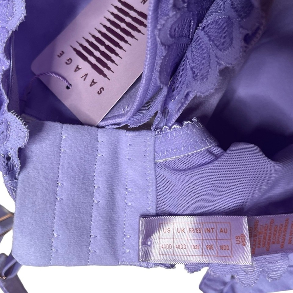 Savage X Fenty Savage Not Sorry Lightly Lined Lace Balconette Bra Size ...