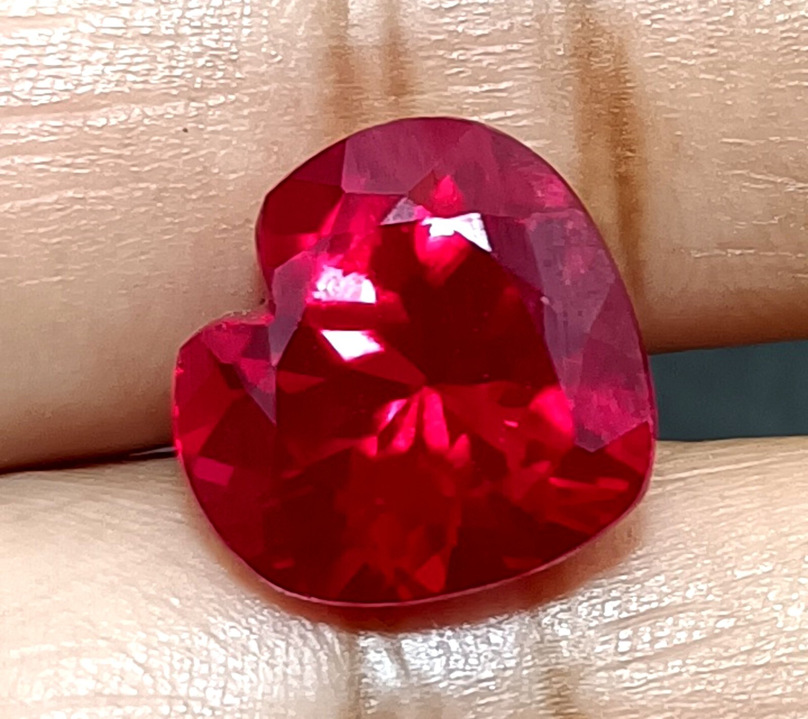 12.5 Ct Flawless Natural Burmese Red Ruby Certified Heart Cut Loose ...