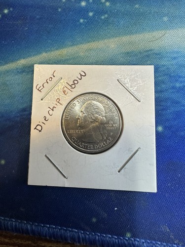 2020 Error Quarter Coin Vermont Marsh Billings Rockefeller Die Chip ...