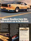 1978 Monroe Handlers Shocks Print Ad Monroe Handler Ford Mustang | eBay