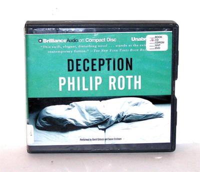 BOOK/AUDIOBOOK CD Philip Roth Fiction Novel DECEPTION | eBay