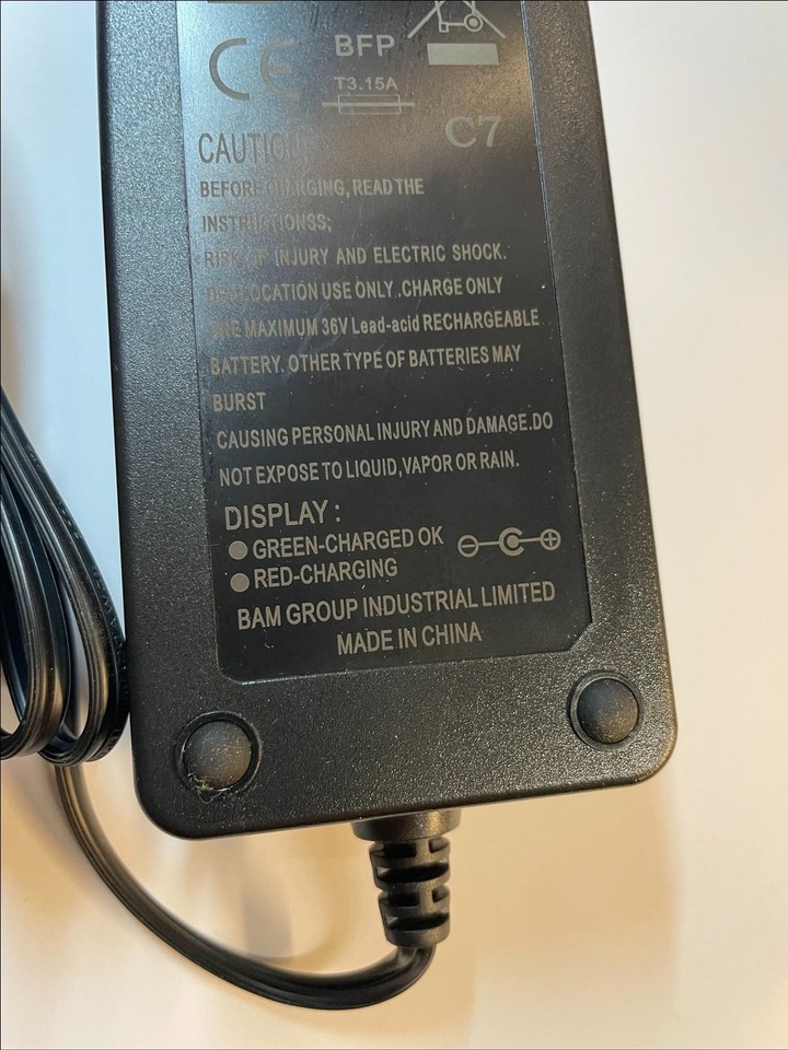 Replacement for 36V 2A LI-ION Battery Charger model SHC-8100LC KUNSHAN ...