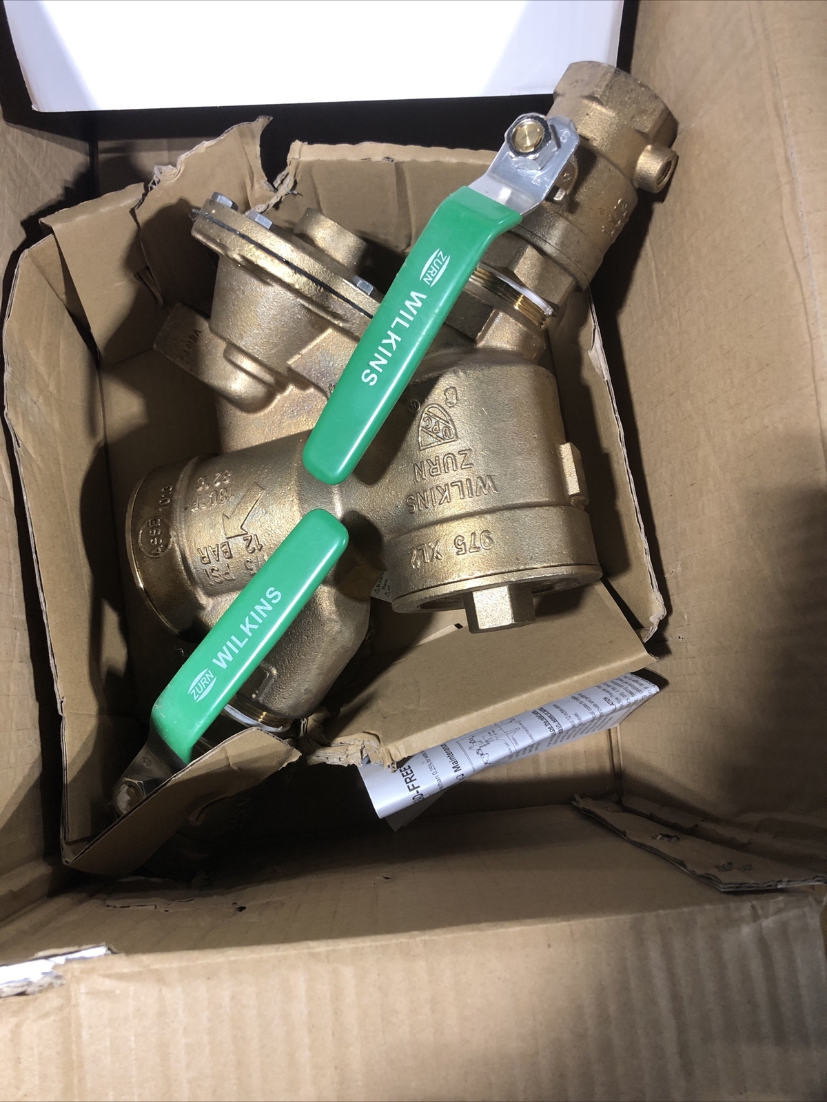 Zurn 1 1/2" 975XL2 Reduced Pressure Zone Backflow Preventer for sale ...