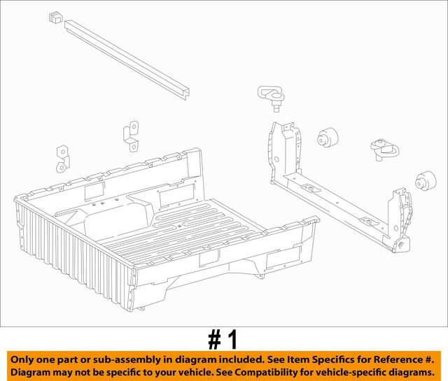 Toyota Tacoma 2016-2019 Rear Body Bed Floor Assembly for sale online | eBay