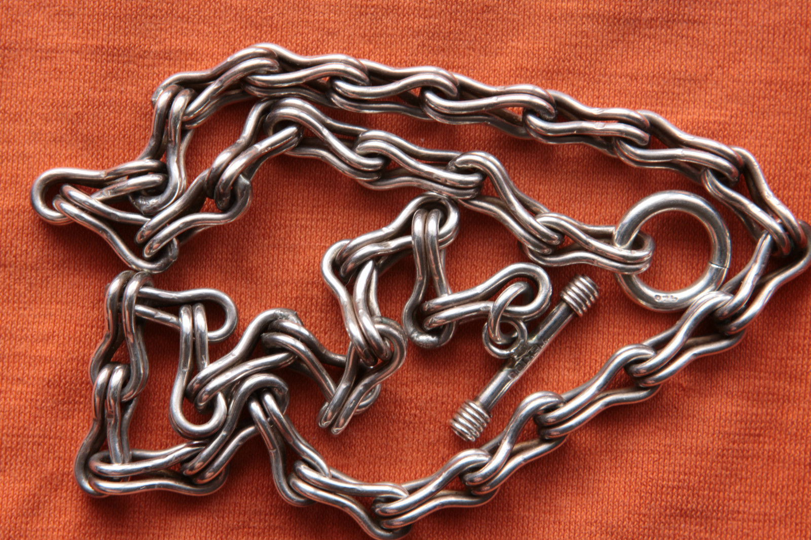 Vtg Sterling Silver Hand Made Mexico Chain 59.5 grams 18" long 7mm | eBay