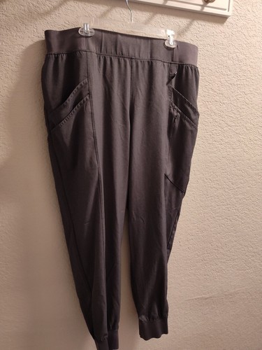 Climate Right Cuddl Duds Women's Scrub Pants Jogger Heather Grey XXL | eBay