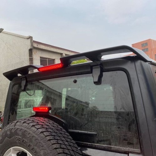 For 2007-2017 Jeep Wrangler JK ABS Gloss Black Rear Roof Spoiler Wing ...