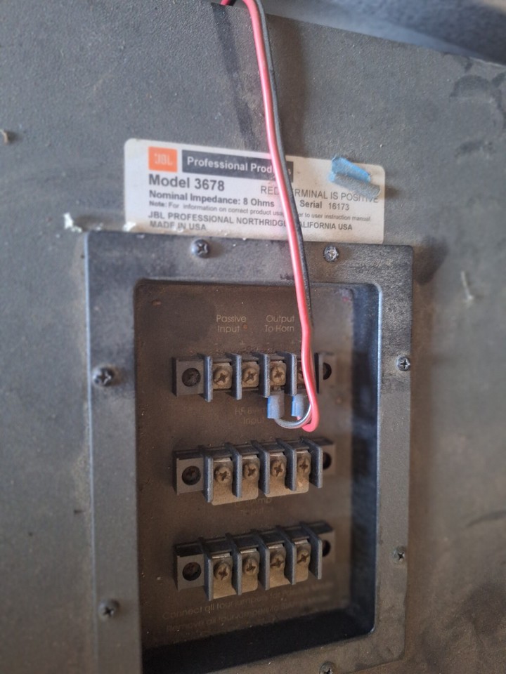 Lot Of JBL 3678 3635 2425SH Cinema Loudspeaker System w/Horn LA Pickup ...